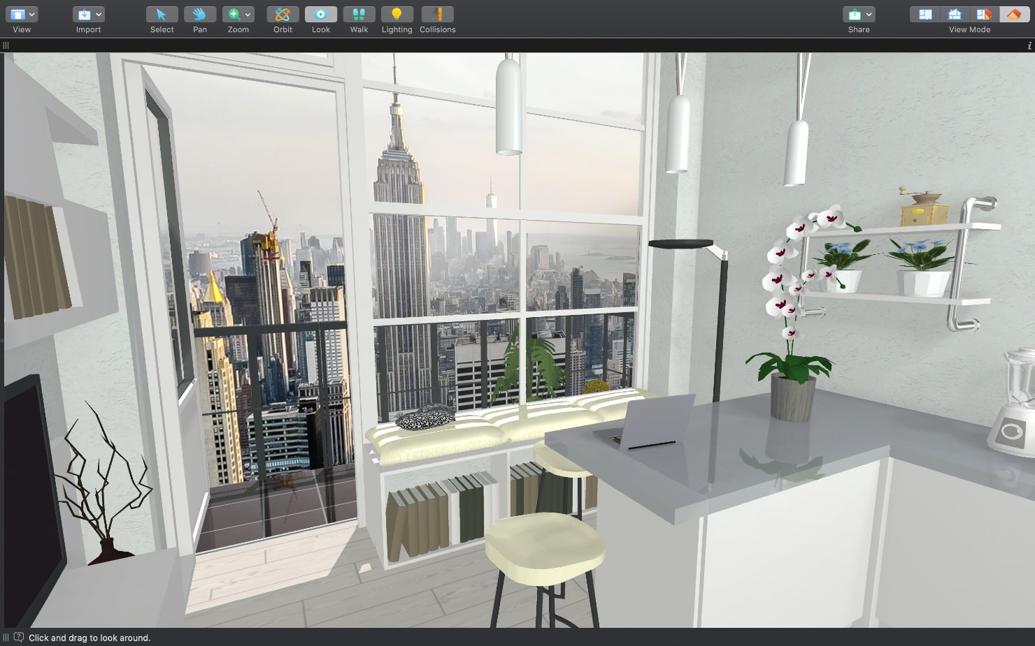 How to Create a Custom View From the Window – Live Home 3D
