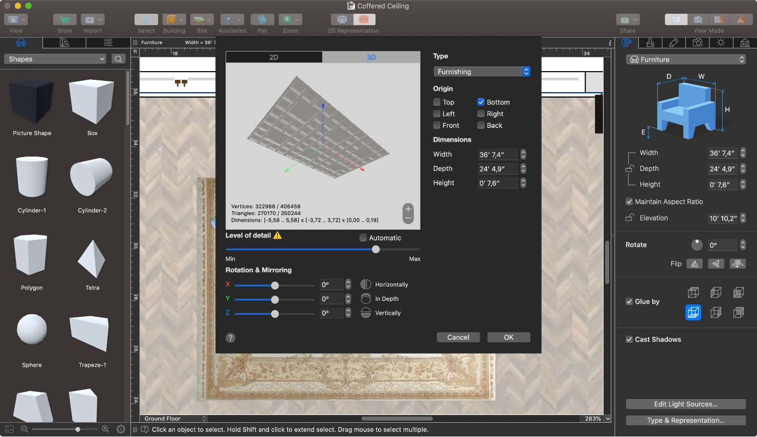 Decorative Ceilings — Live Home 3D