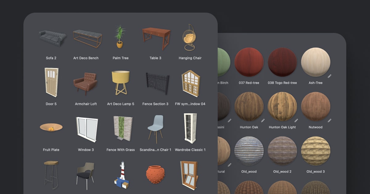 3D Objects and Textures Web Resources — Live Home 3D