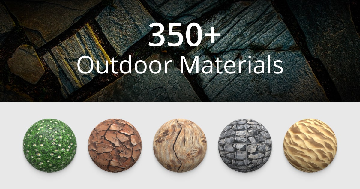 Live Home 3D — 350+ Outdoor Materials